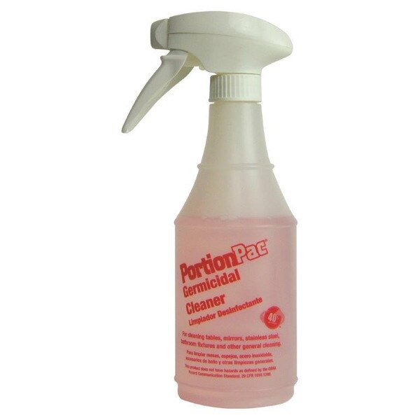PortionPac® Germicidal Cleaner with Trigger Sprayer, 16oz Bottle, 96/CS ...