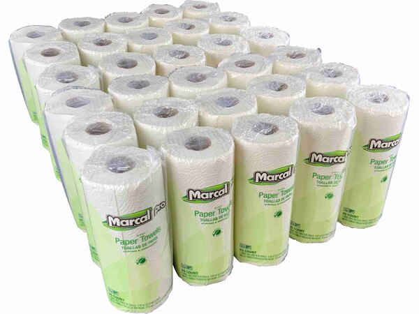 Marcal Pro® Kitchen Towels, 2-Ply, 8"x11", 85 Sheets/Roll, 30 Rolls/CS ...