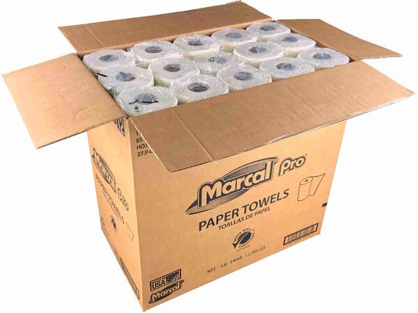 Marcal Pro® Kitchen Towels, 2-Ply, 8"x11", 85 Sheets/Roll, 30 Rolls/CS ...